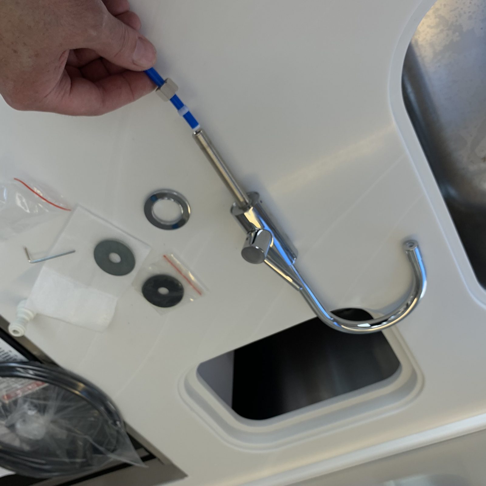 RV Under Sink Water Filter Install - YAWESOME
